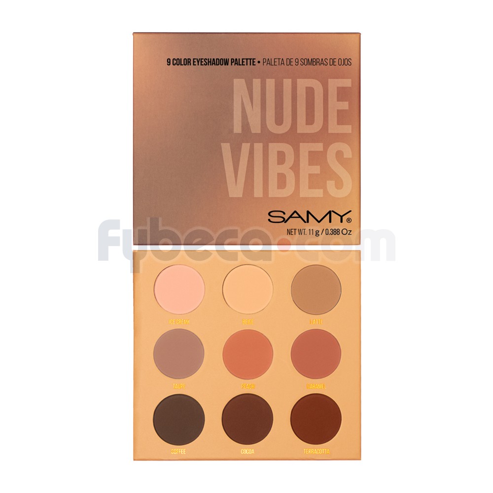 SAMY PALETA X 9 SOMBRAS COMPACTAS 02 NUDE VIBES