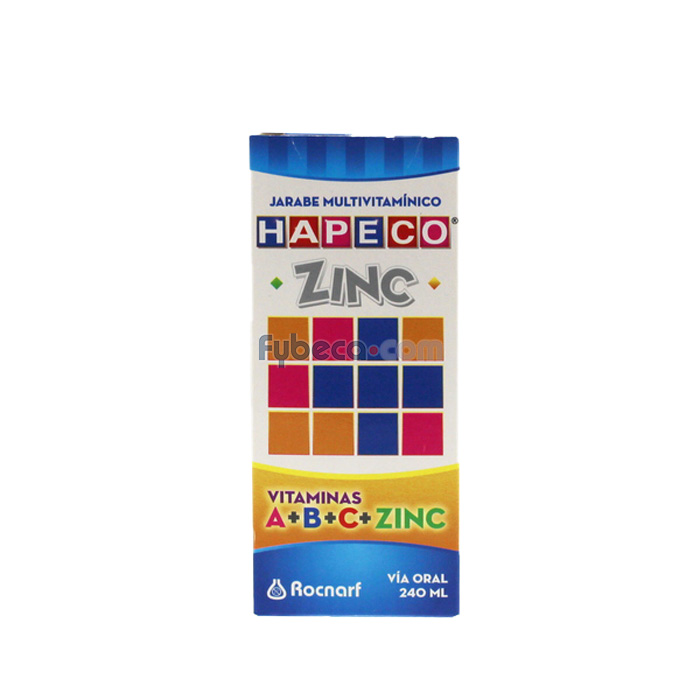 Hapeco Zinc Multivitaminico Jarabe F/240 Ml | Fybeca