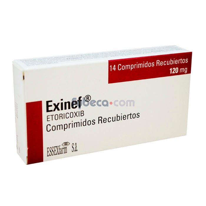 Exinef 120 Mg Comp Recub C/14 Suelta | Fybeca