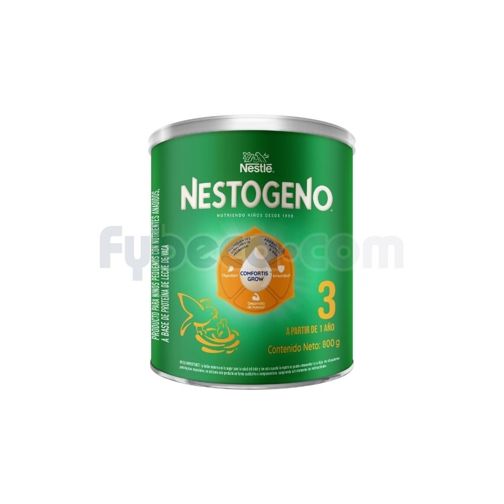 Nestogeno 3 Crecimiento 3 Lata 800Grs | Fybeca