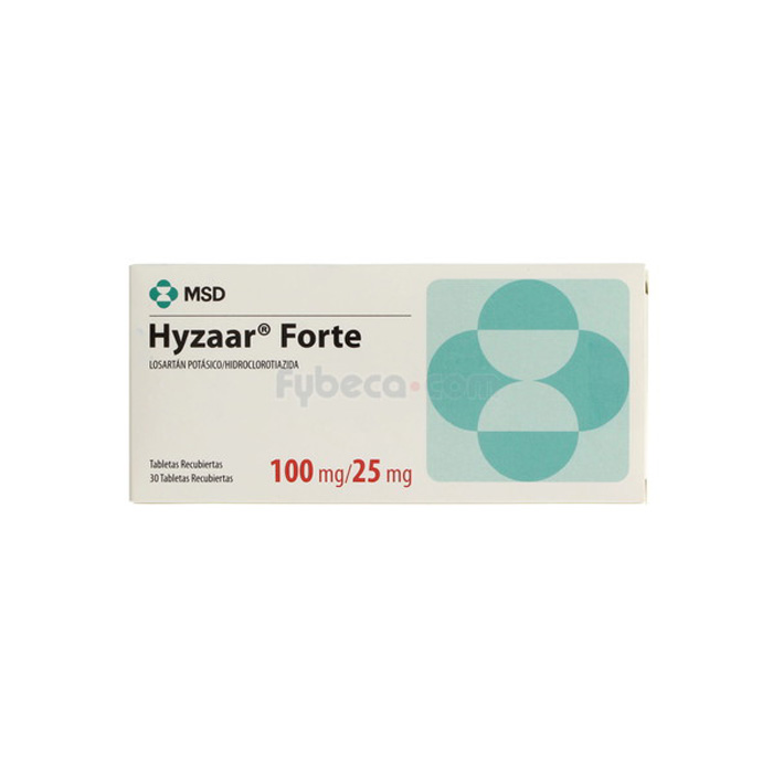 Hyzaar Forte 100 Mg / 25 Mg Unidad | Fybeca