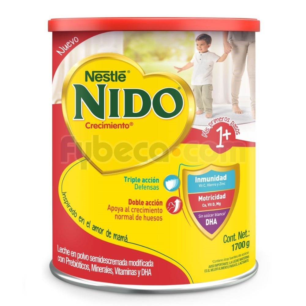 Nido 1 + Prebio 1 Dha Lata 1.7Kg | Fybeca