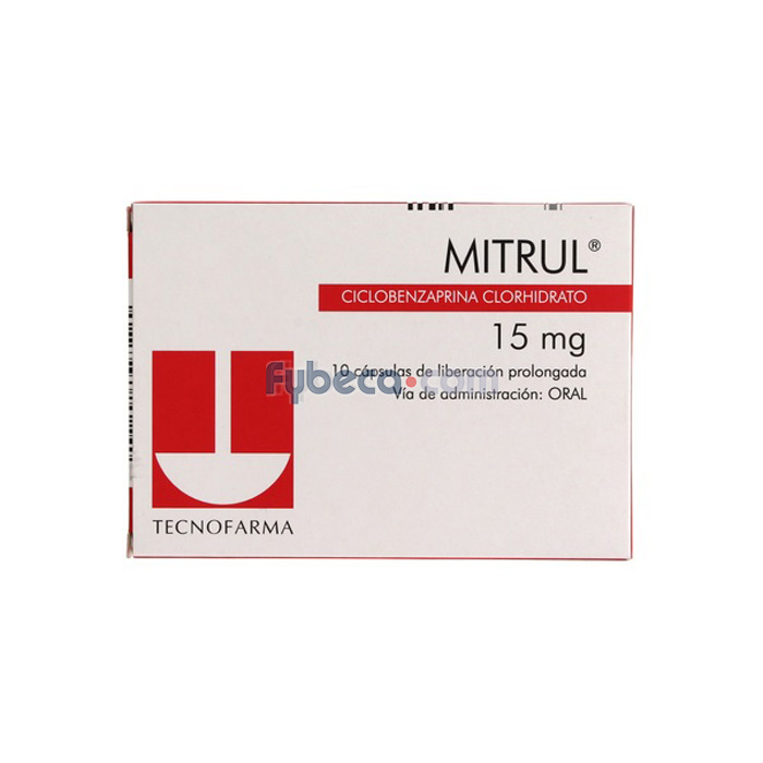 Mitrul Tabs. 15 Mg C/10 Suelta | Fybeca