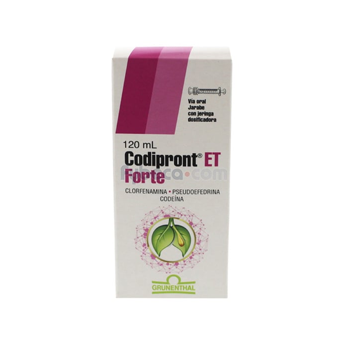 Codipront Et Forte Grunenthal 120 Ml Jarabe | Fybeca