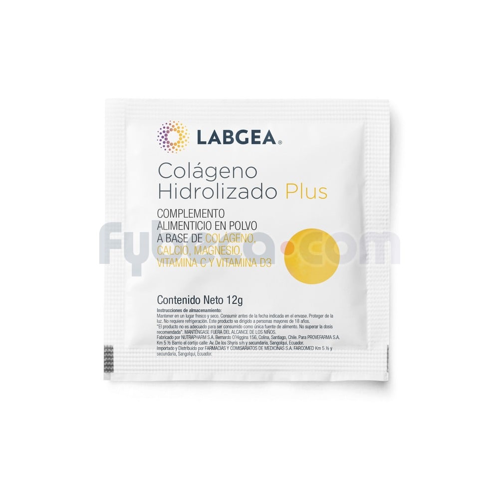 Labgea Colageno Plus Sabor Neutro Sachet | Fybeca