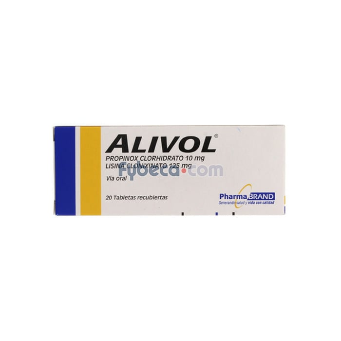 Alivol Tabs. Recubiertas C/20 Suelta | Fybeca