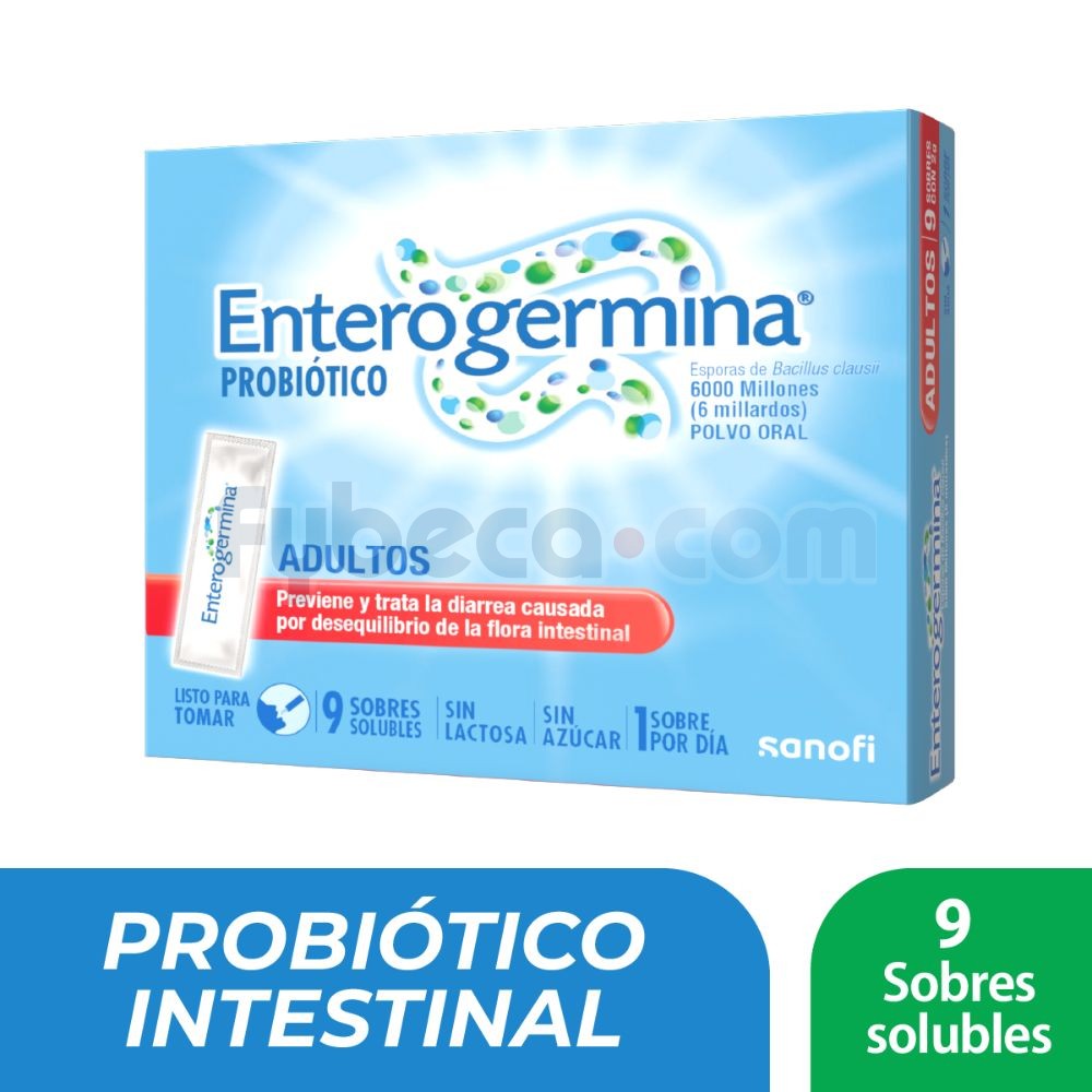 Enterogermina Adultos Polvo Sol 6Billones Sobre C/9 | Fybeca