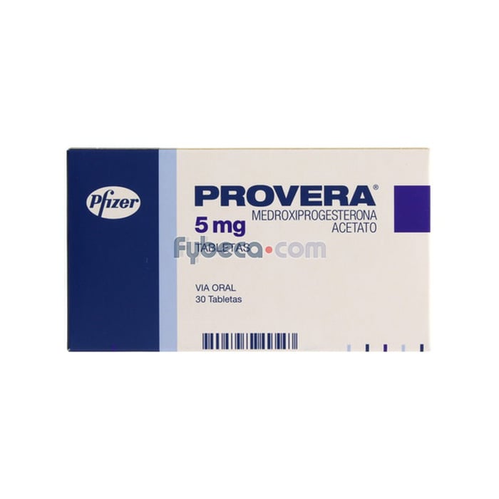 Provera 5 Mg Unidad | Fybeca