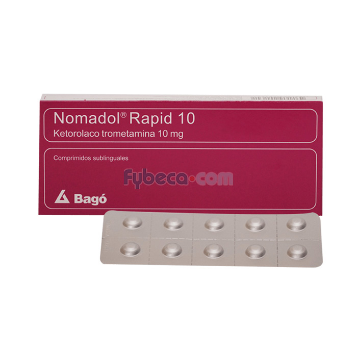 Nomadol Rapid Comp 10Mg C/10 Suelta. | Fybeca