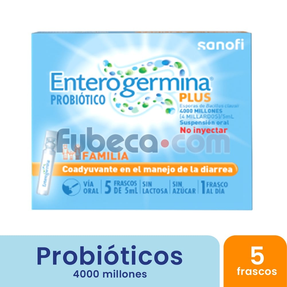 Enterogermina Plus Suspensión Oral 4 Billones 5 ml