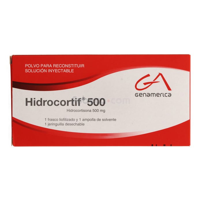 Hidrocortif Amp. 500 Mg.+ Jeringa C/1 | Fybeca