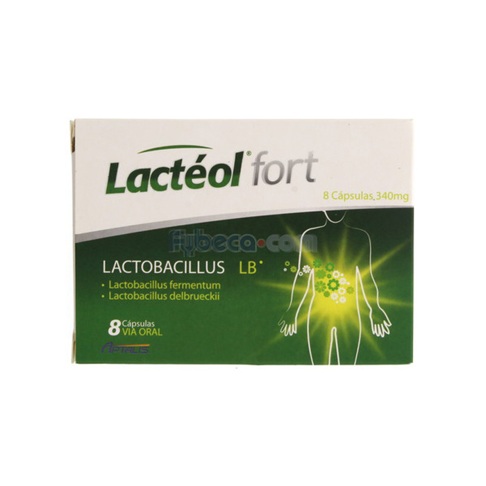 Lacteol Forte Caps. 340 Mg. C/8 Suelta | Fybeca