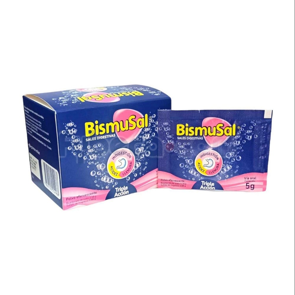 Bismusal Sobres Polvo Eferv. 5G C/48 | Fybeca