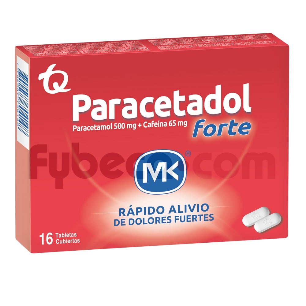 Paracetadol Forte Mk C/16 | Fybeca