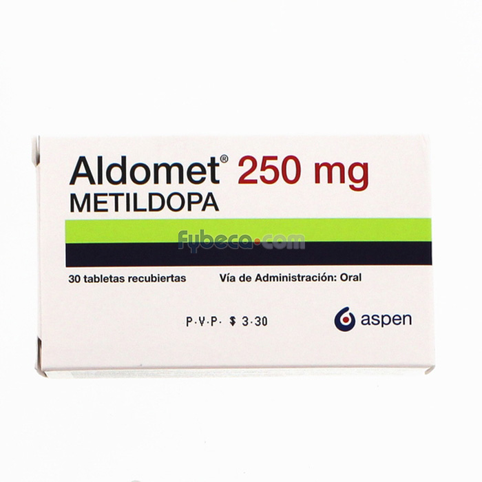 Aldomet Tabs Rec 250 Mg C/30 Suelta | Fybeca