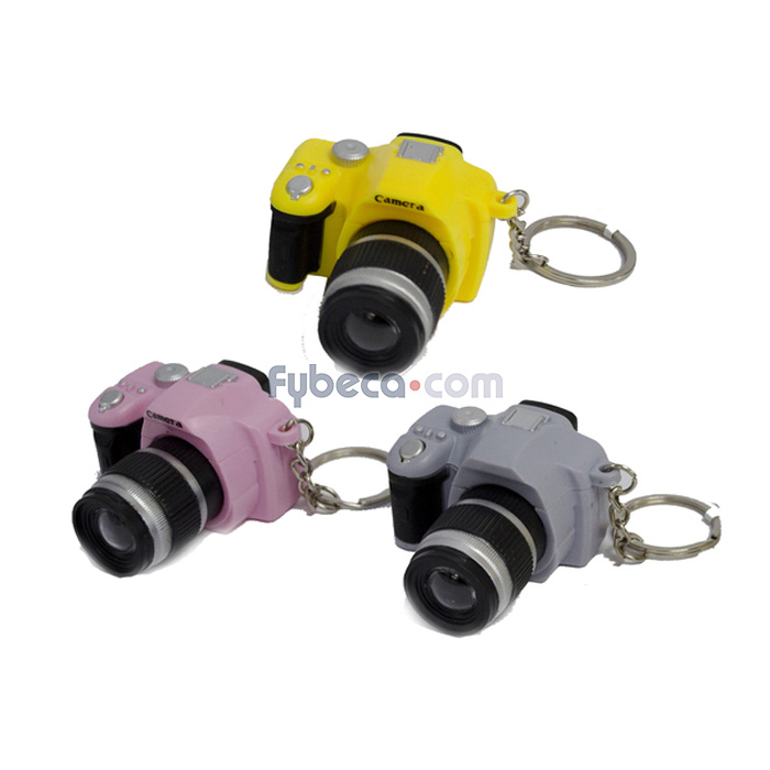 Llavero Con Luz Diseño De Cámara De Fotos Unidad | Fybeca