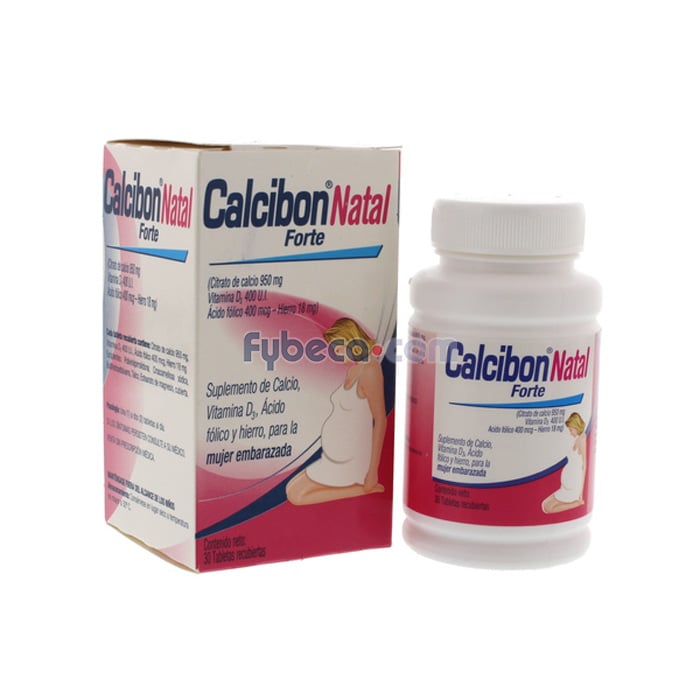 Calcibon Natal Forte 30 tabletas | Fybeca