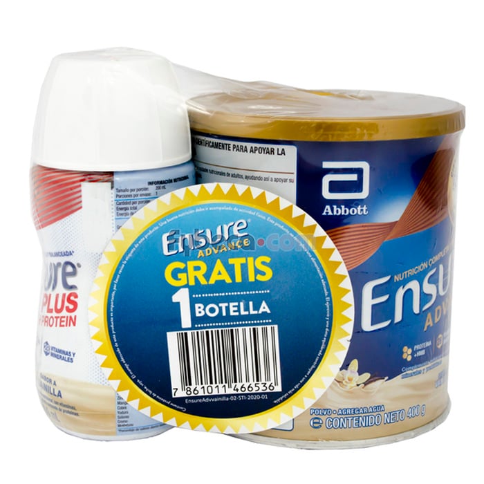 Ensure Advance Vainilla 400 G Más 1 Botella 200 Ml Paquete | Fybeca