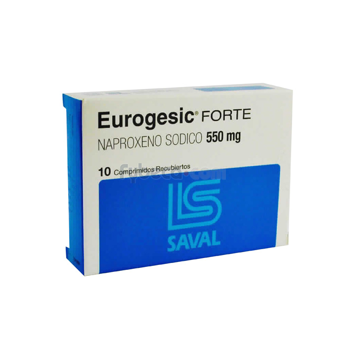 Eurogesic Comp. Forte 550 Mg C/10 Suelta | Fybeca