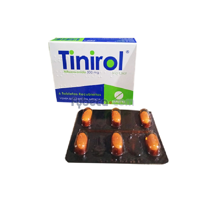 Tinirol Tabs Recub 500 Mg C/6 Suelta | Fybeca