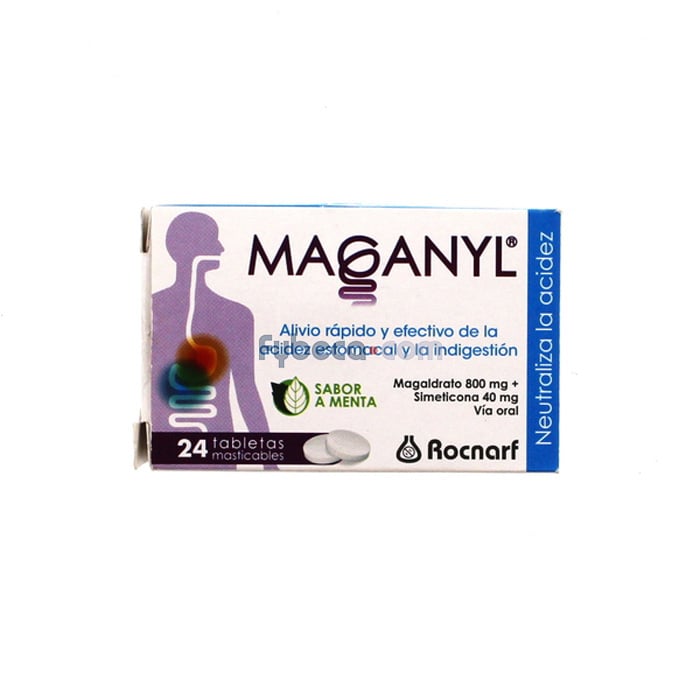 Maganyl Tabletas Masticables C/24 Suelta | Fybeca