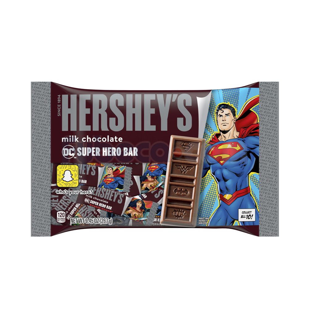 Chocolate Hershey´S Milk Superhero 267 G Unidad | Fybeca
