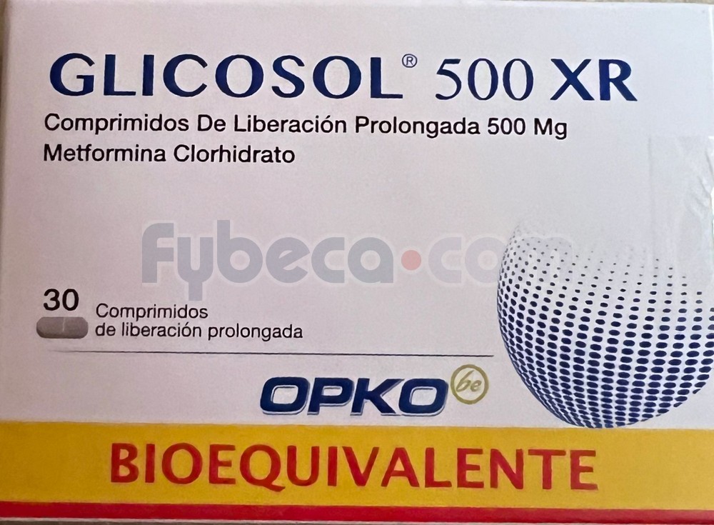Glicosol 500 Xr Mg Comp Lib.Prolongada C/30 | Fybeca