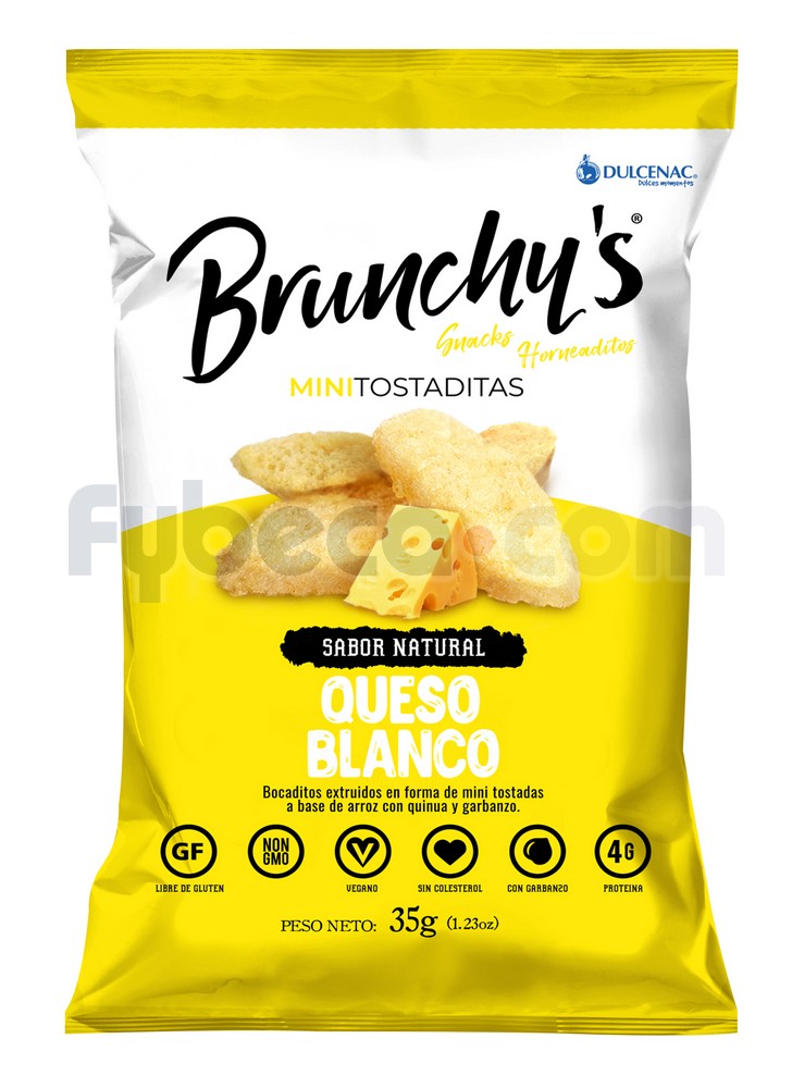 Snack Brunchys Mini Tostaditas Queso 35Gr | Fybeca