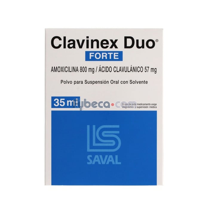 Clavinex Duo Susp.Forte 800/57X5Ml F/35Ml | Fybeca