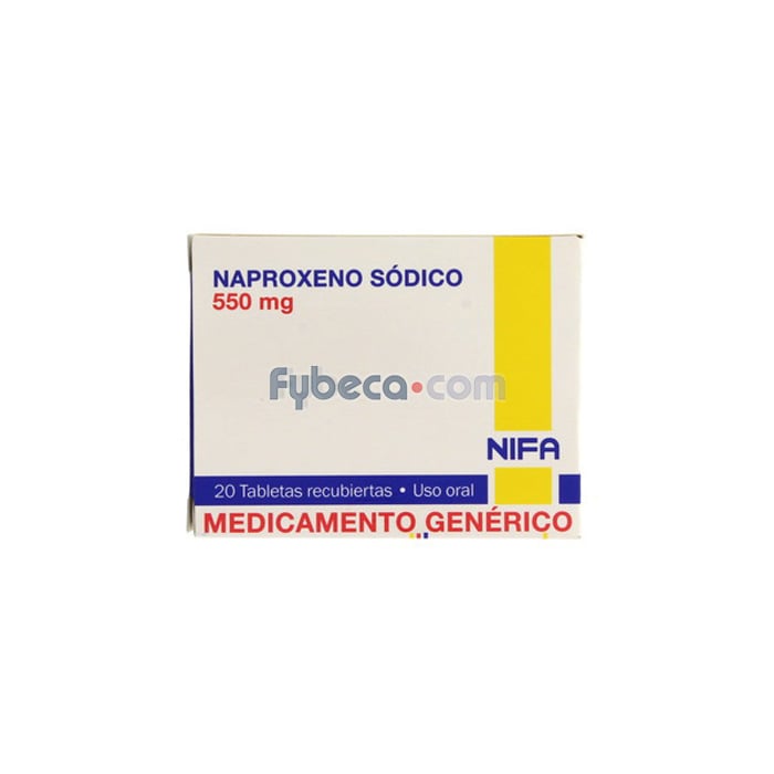 Naproxeno (Nifa) Tabs. 550 Mg. C/20 Suelta | Fybeca
