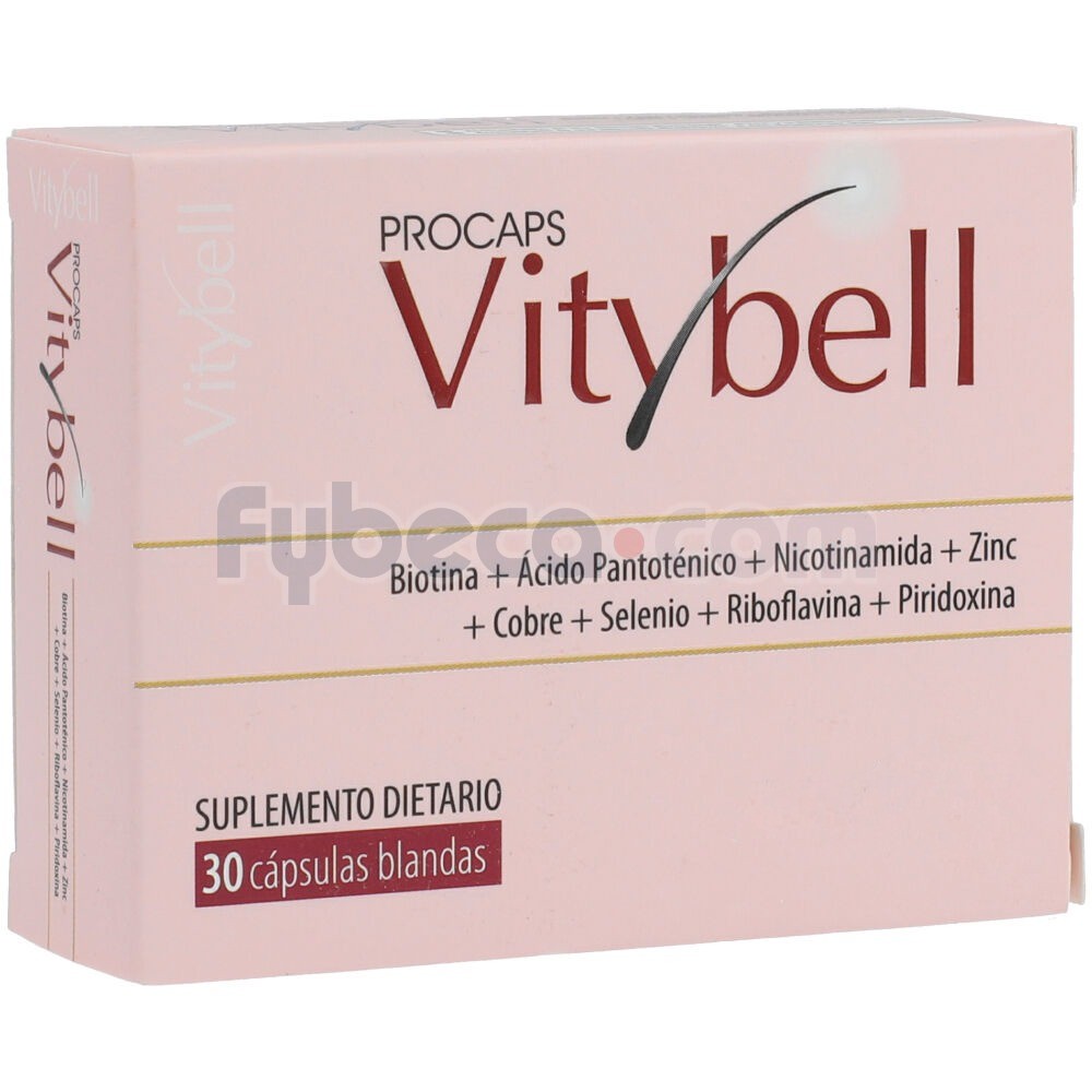 Vitybell cápsulas para el cuidado de la piel y cabello - Fybeca