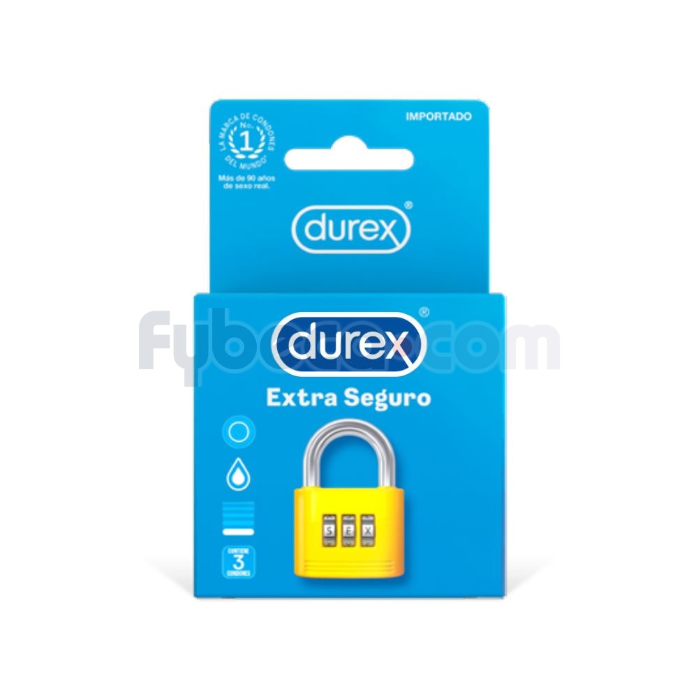 Preservativo Durex Extra Seguro - Fybeca
