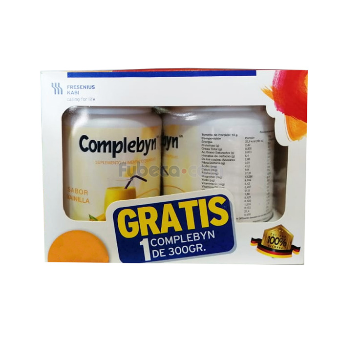 Suplemento Alimenticio Complebyn Duo Pack Vainilla 454 G + 300 G Paquete | Fybeca