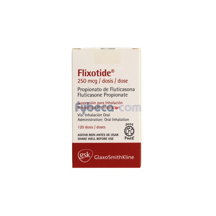 Flixotide Inhalador 250 Mcg. F/120 Dosis | Fybeca