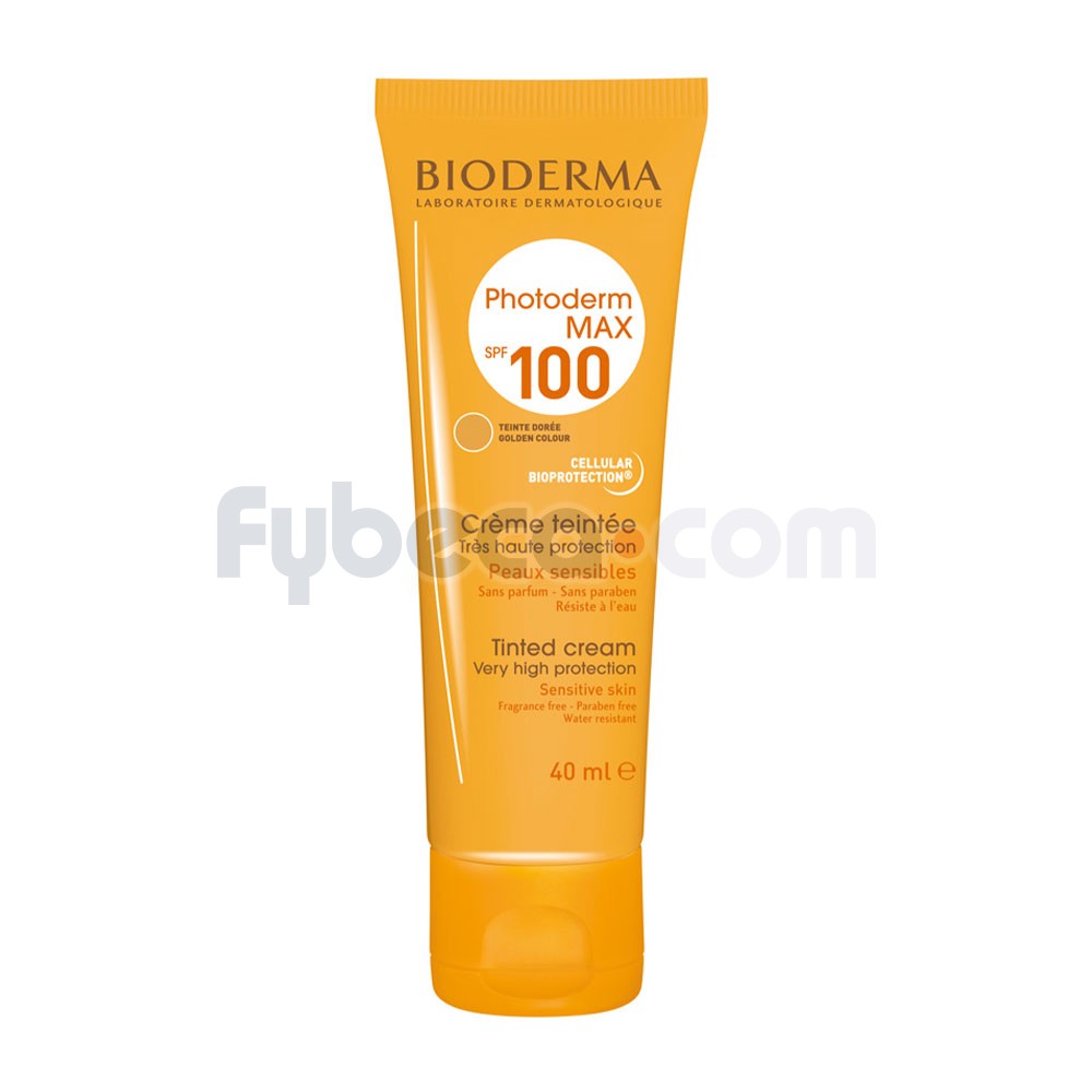 Protector Solar Bioderma Photoderm Max Fps 100 40 Ml Tubo | Fybeca