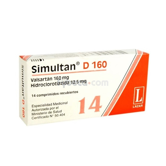 Simultan D Comp Recub 160/12.5 Mg C/28 Suelta | Fybeca