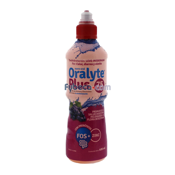 Oralyte Plus 400 Ml Uva 75 Meq | Fybeca