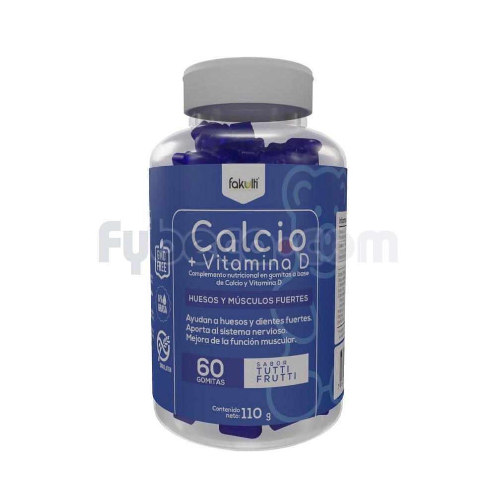 Gummies Vitaminas Calcio Y Vitamina D Fakulti 110 Gr | Fybeca