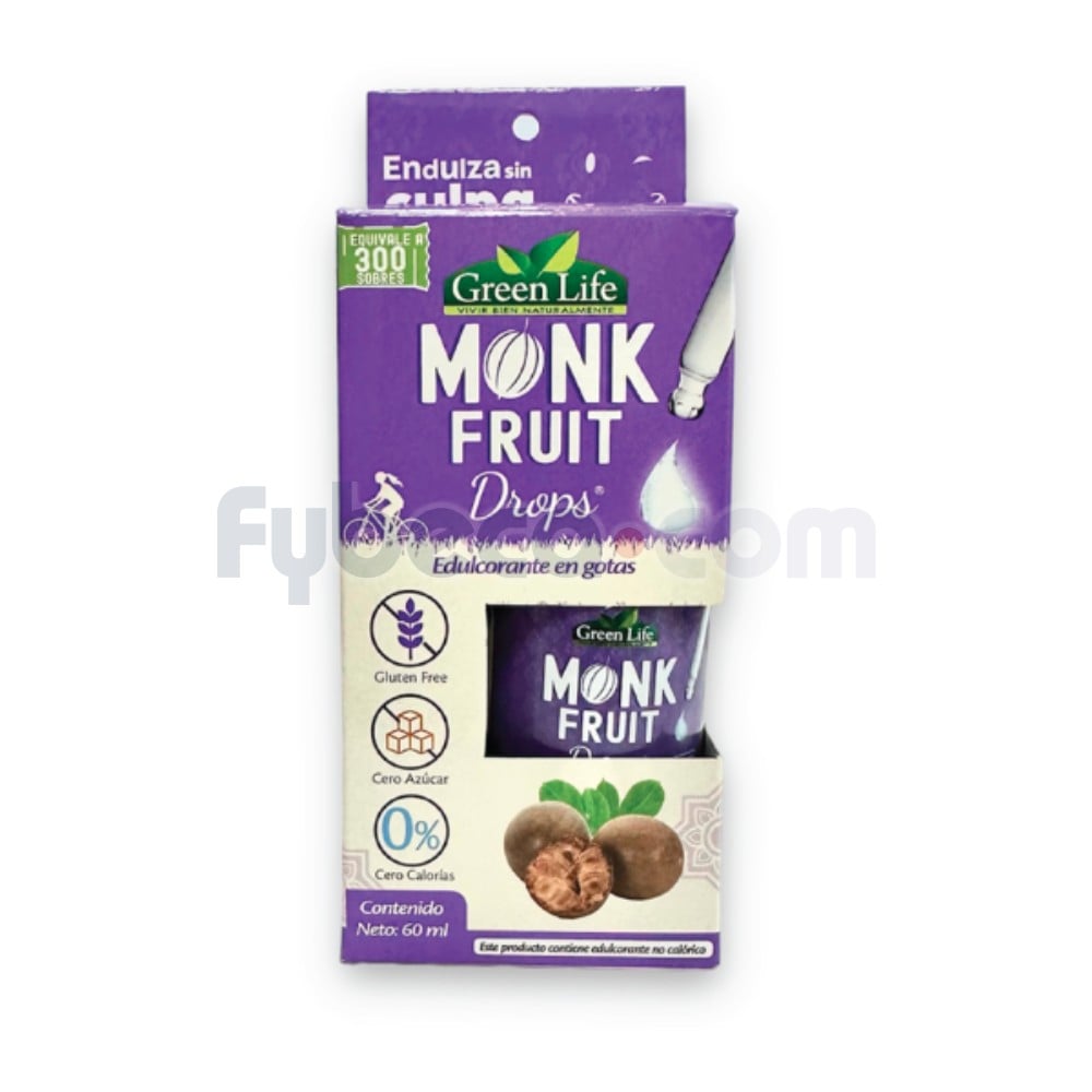 Edulcorante Monk Fruit Drops 60 Ml | Fybeca