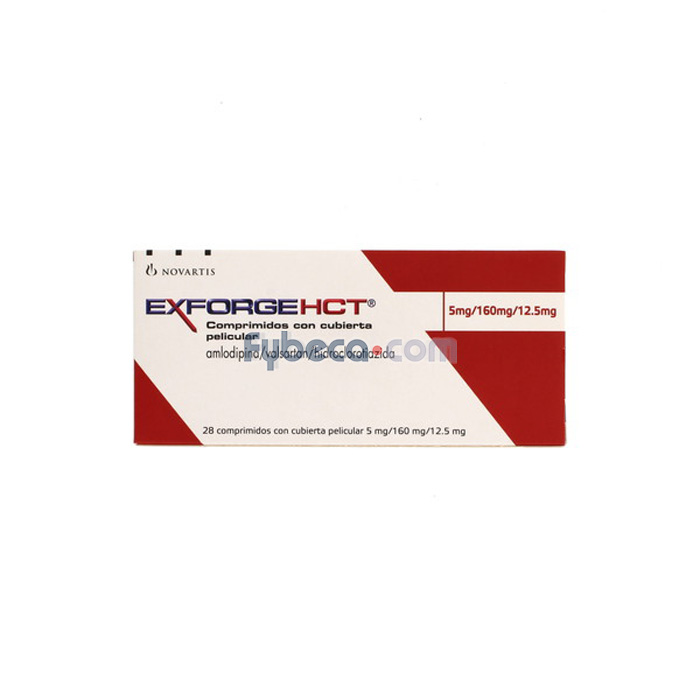 Exforge Hct 5 / 160 / 12.5 Mg Ampollas | Fybeca
