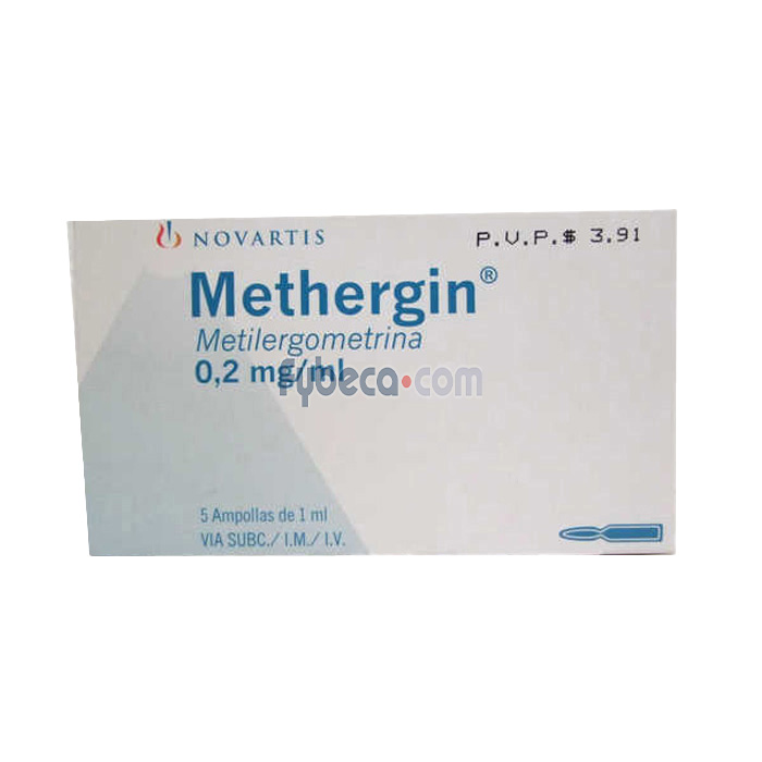 Methergin 0.2 Mg/ Ml Unidad | Fybeca