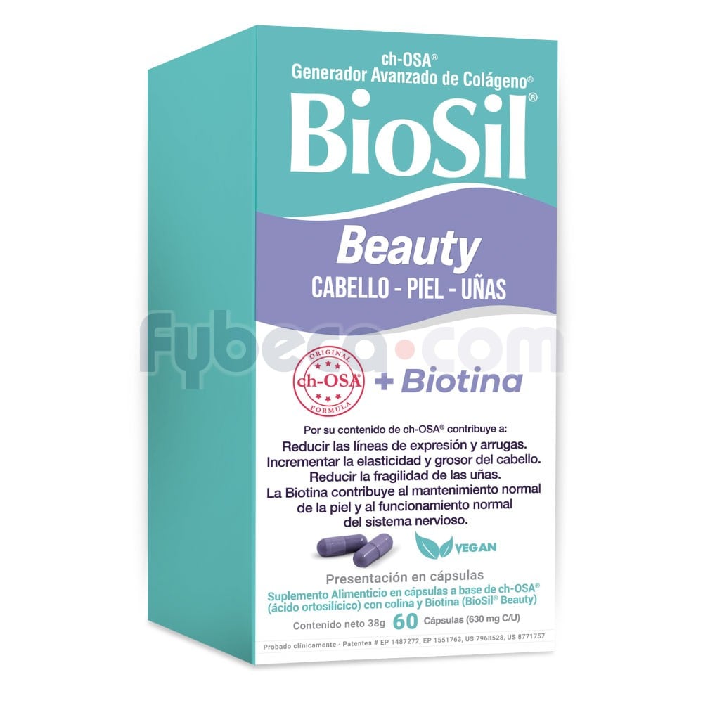 Biosil Beauty Caps F/60 | Fybeca