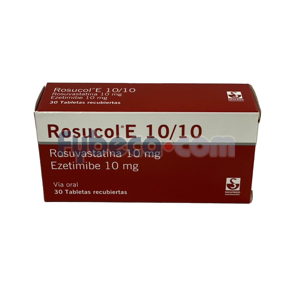 Rosucol E 20/10 Mg Tabs Recub. C/30 Suelta | Fybeca