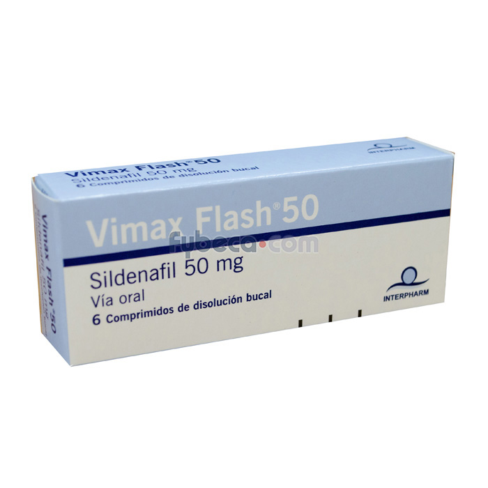 Vimax Flash 50 Mg Comp C/6 Suelta | Fybeca