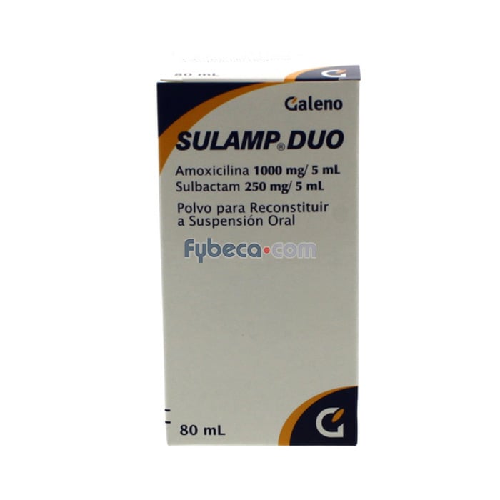 Sulamp Duo Suspension 1250Mg-5Ml F/80Ml | Fybeca