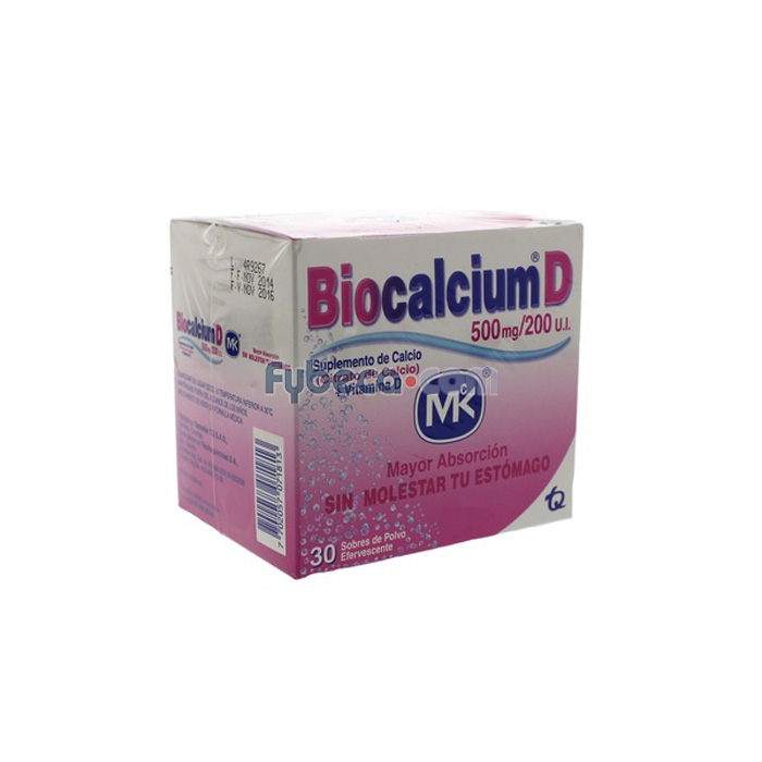 Biocalcium D Mk Sobres 500 Mg C/30 Suelta | Fybeca