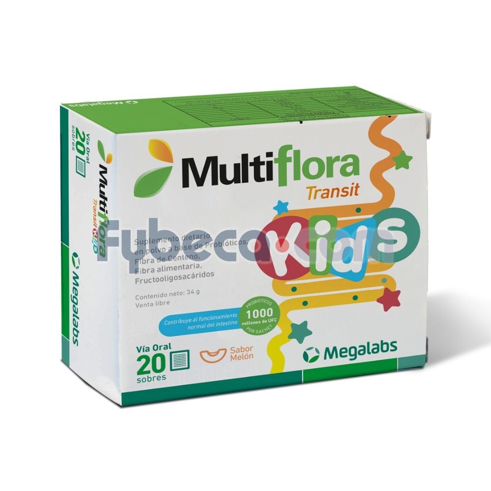 MULTIFLORA TRANSIT KIDS X 20 SOBRES-