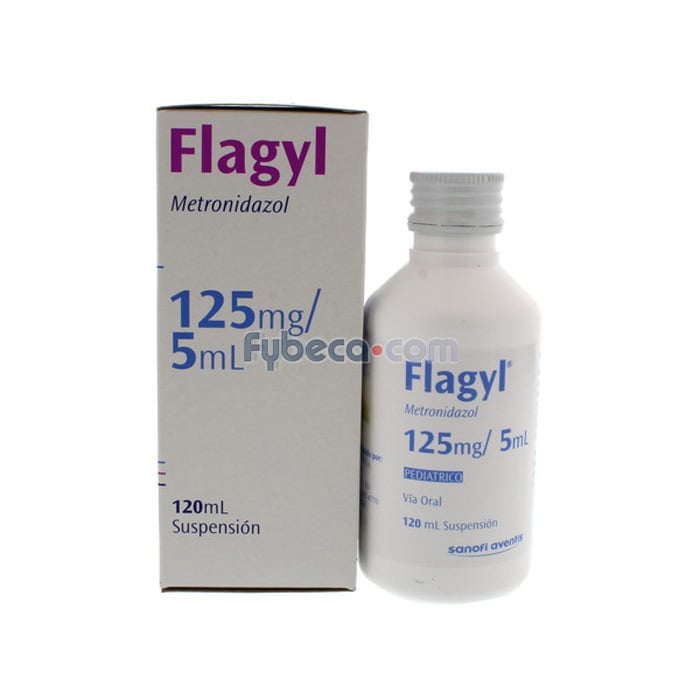 Flagyl-Antiinfec Susp. 125 Mg. F/120 Ml. | Fybeca