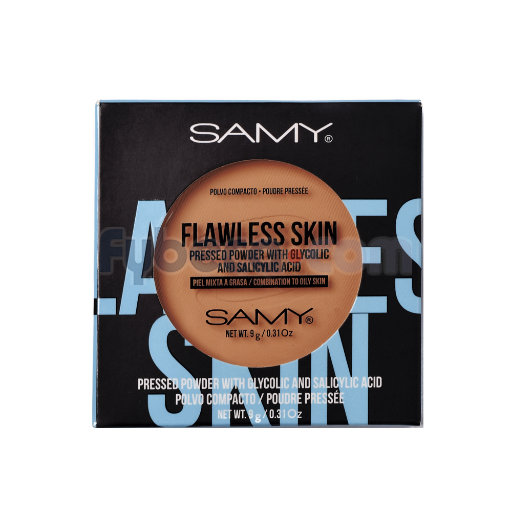 Polvo Compacto Flawless Skin Piel Mixta a Grasa 07 Deep Tan 9 G Unidad ...