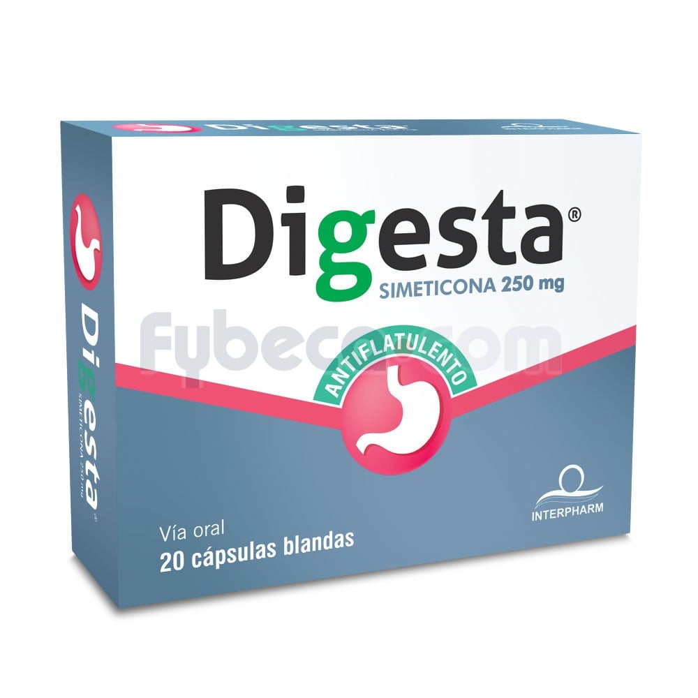 Digesta Caps. 250 Mg C/20 Suelta | Fybeca